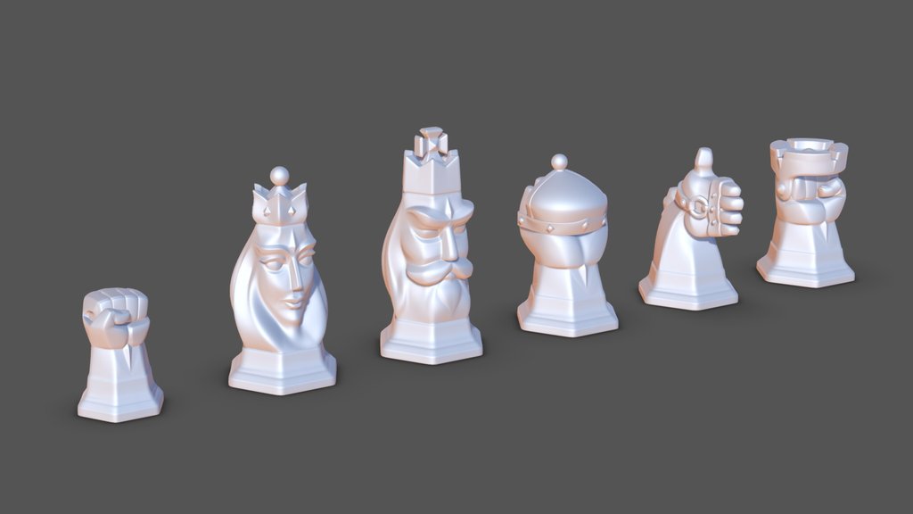 Chess - A 3D model collection by 1152115518 - Sketchfab