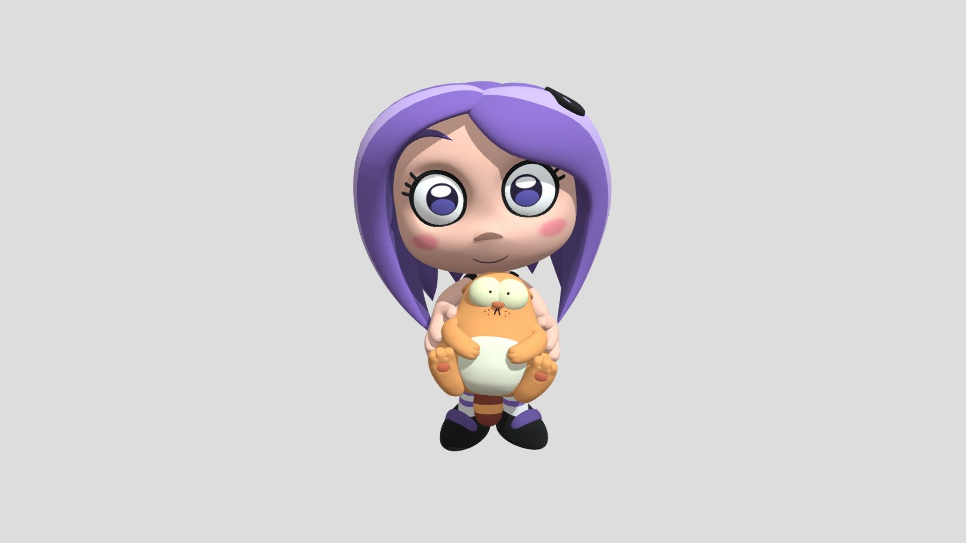 Violet_ And_ Legcat - Download Free 3D model by AlonBo [3123a31 ...