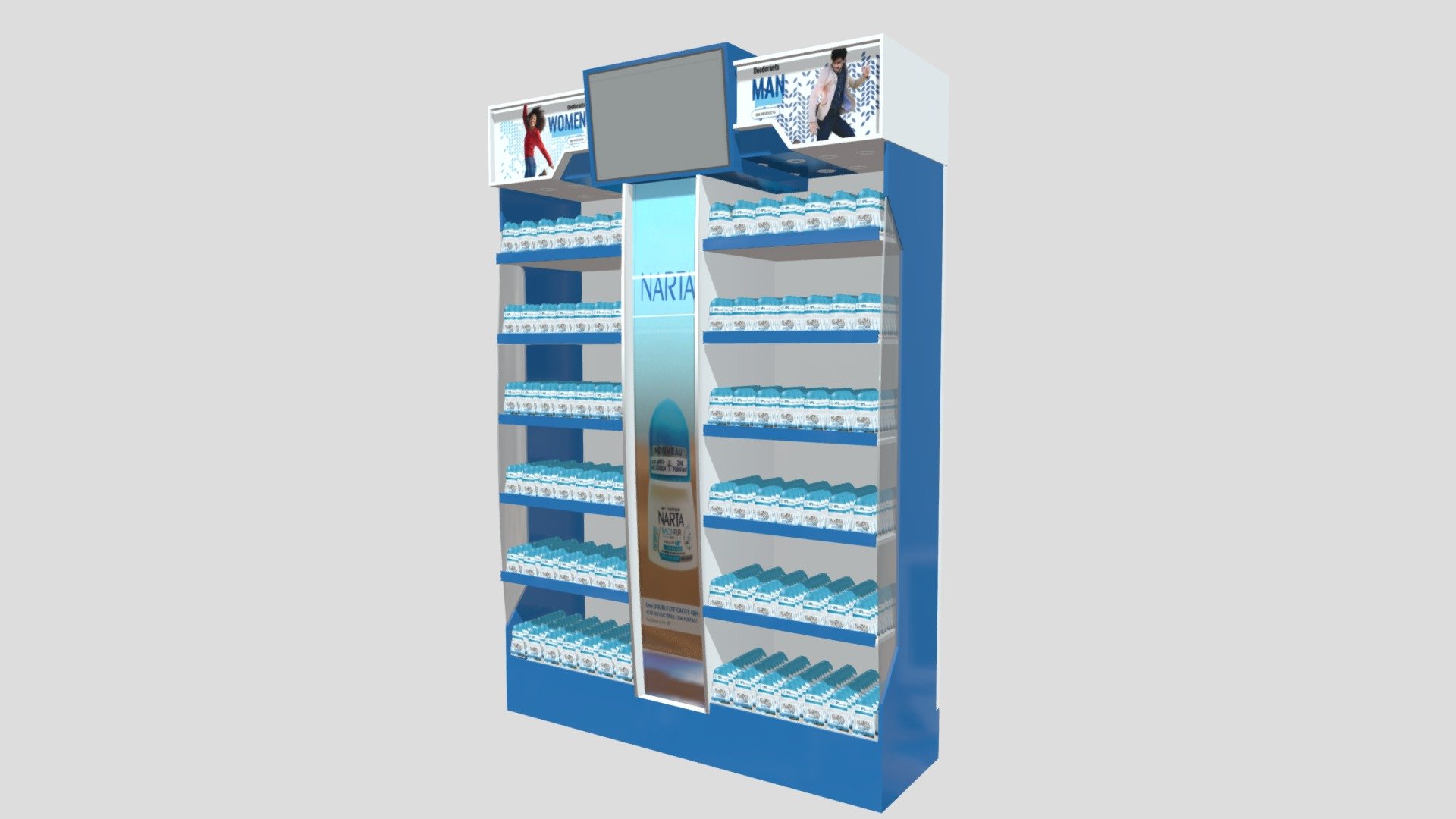 Narta Deodorant Promo Stand Design - 3D model by raofnaaji [31252c1 ...