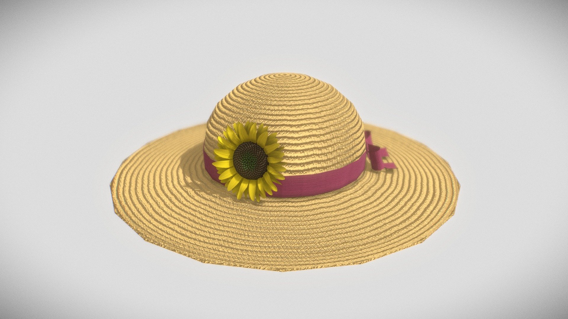 Straw Hat - 3D model by ToriSasami300g [312aef2] - Sketchfab