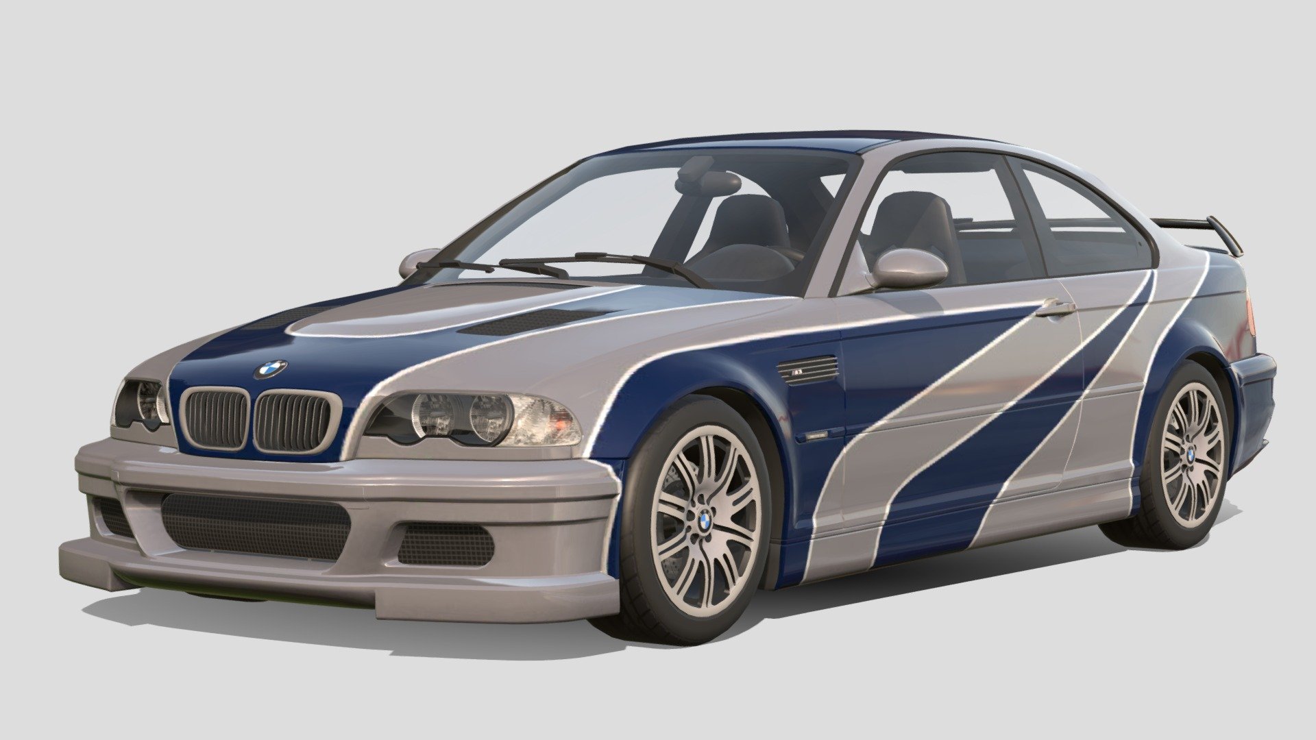 2001 BMW M3 GTR Straßenversion Need For Speed - Download Free 3D model ...