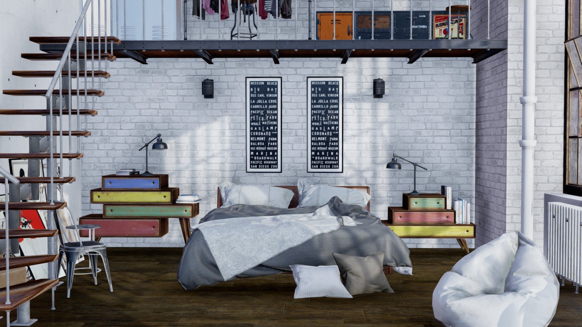 Industrial room - 3D model by MotorsConic [312cb84] - Sketchfab