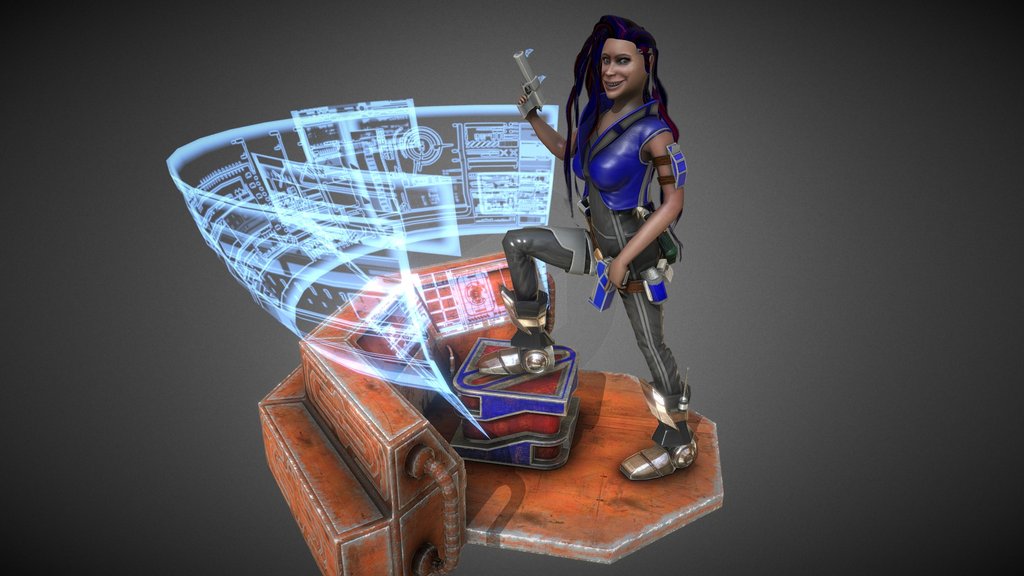 Sci-fi scene - A 3D model collection by cylone - Sketchfab