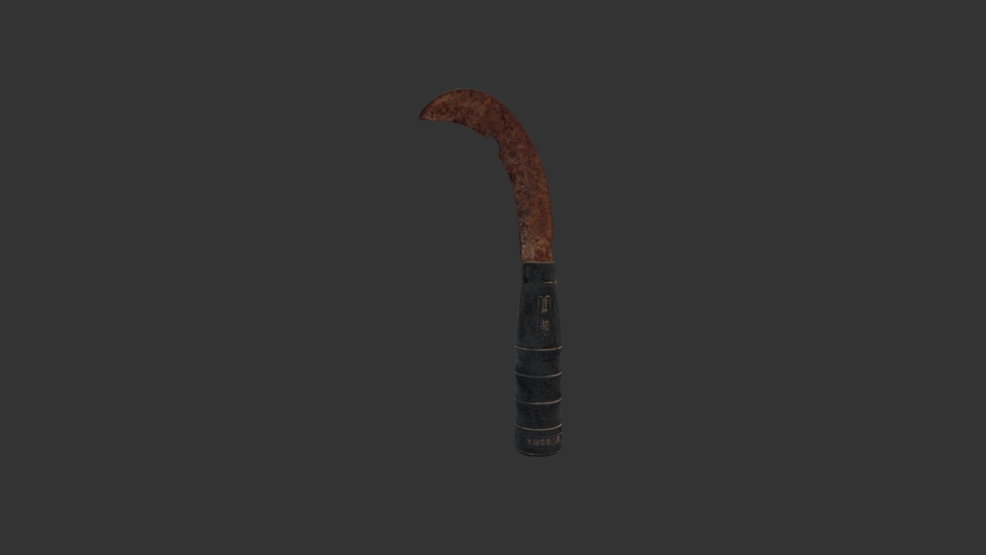Chinese Folk traditional wooden handle sickle - 3D model by Andykk ...