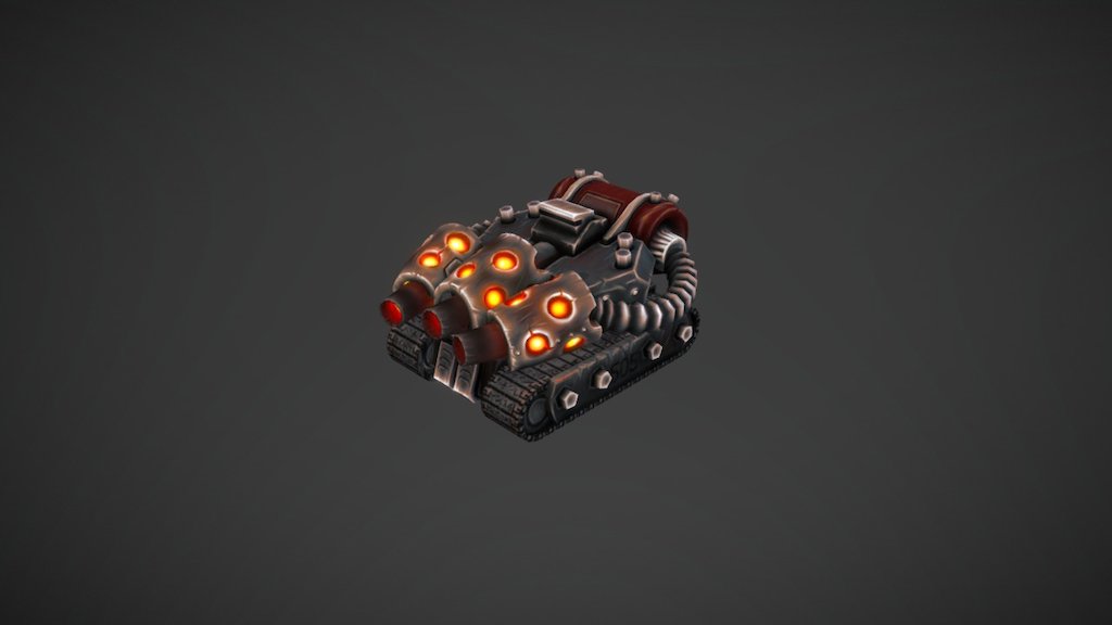 Flame Tank for RTS Game - 3D model by tcharankov [31377d9] - Sketchfab