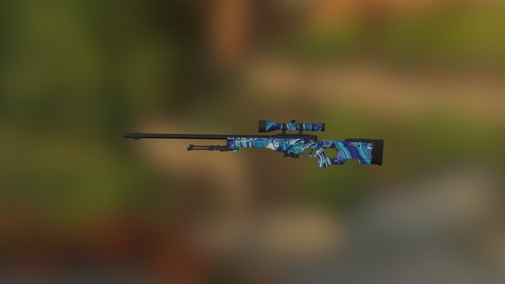 AWP Ocean Blue - 3D model by broflovski.tv [3138eb6] - Sketchfab