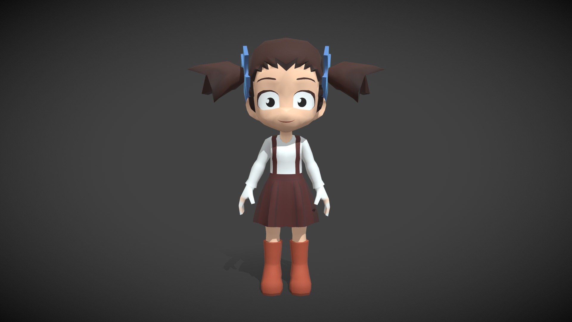 Little Girl: Free Low-Poly Model - Download Free 3D model by Diskette96 ...