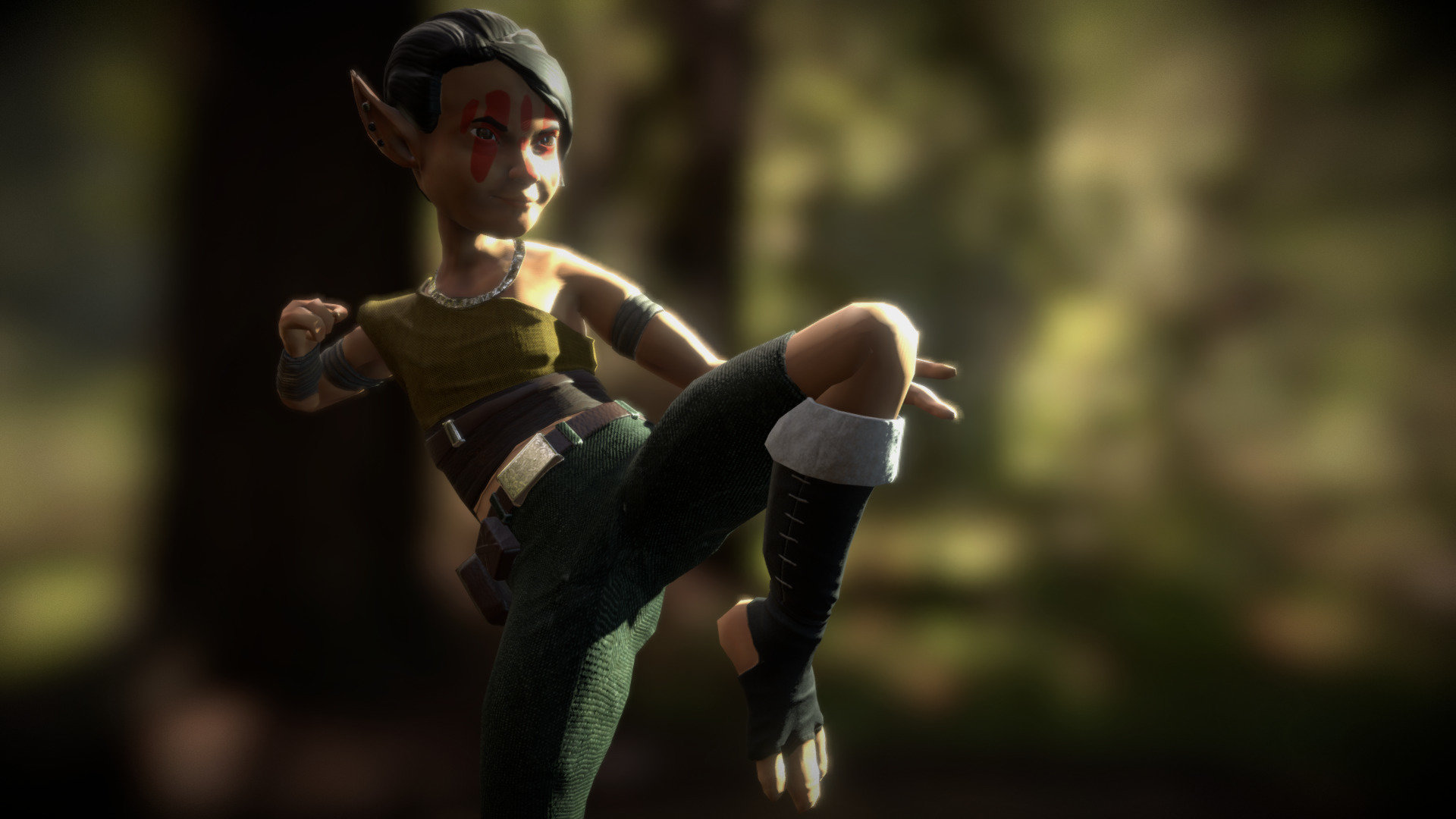 Elf character - 3D model by Elinor Quittner (@elqui) [313a635] - Sketchfab
