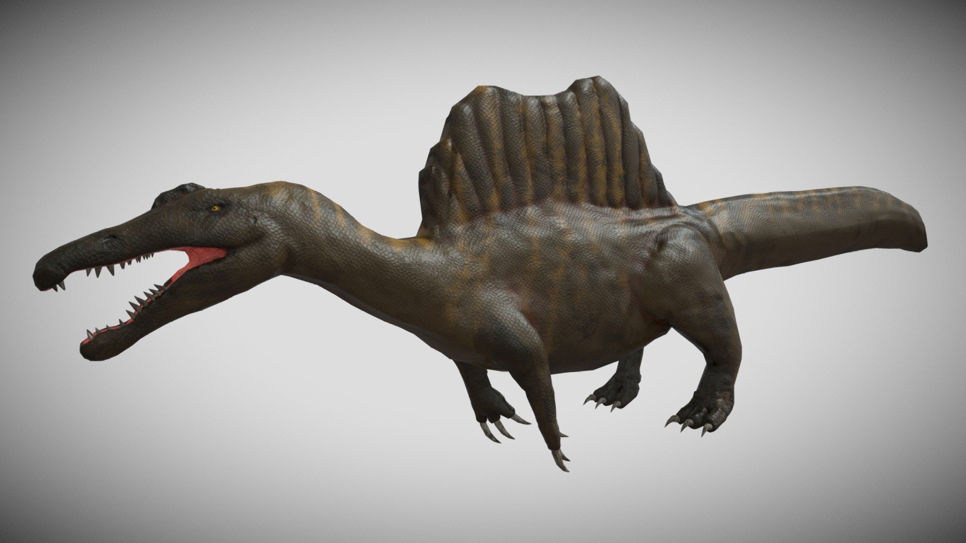 Low Poly Accurate Spinosaurus - Download Free 3D model by joshuagoldenburgh [313a8b9] - Sketchfab