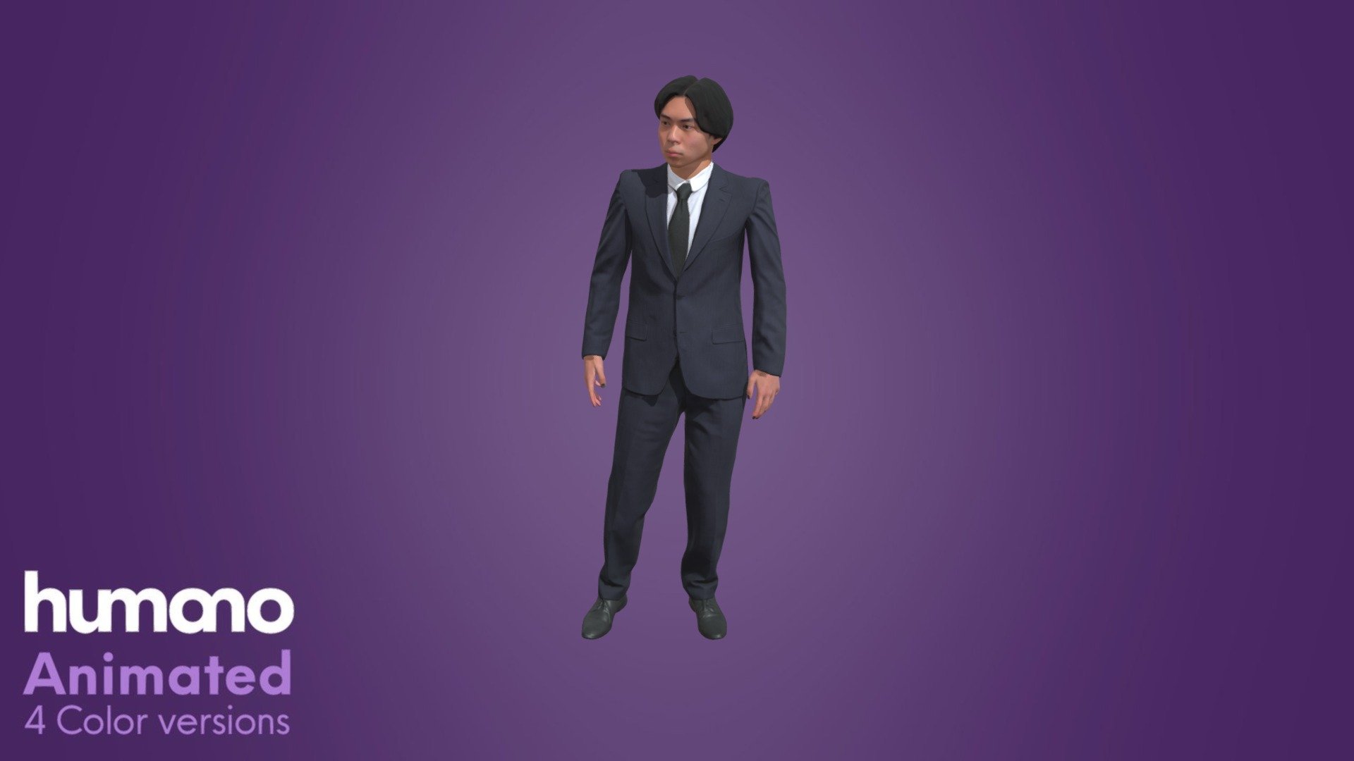 AnimatedAsian Man Standing Idle 4173-SI4 - Buy Royalty Free 3D model by ...