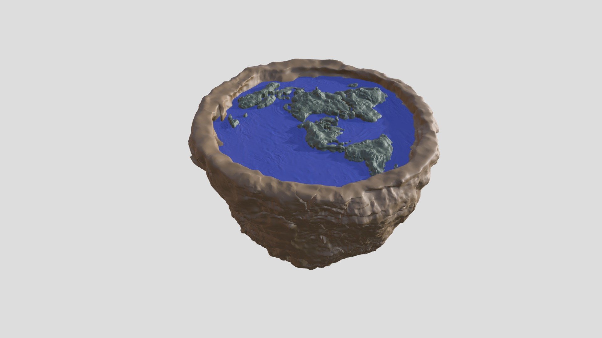 FLAT EARTH - GLEASON CONCEPT - 3D model by Beeld 3D (@beeld3d) [313d611 ...