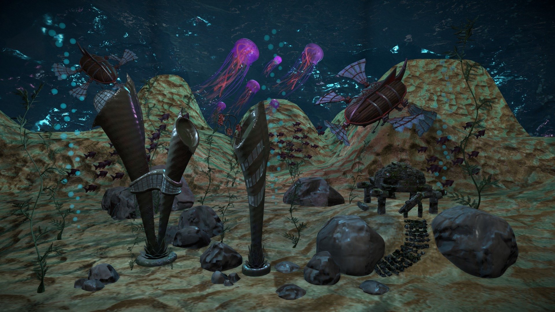 Sea fantasy - 3D model by AlexBAs (@AleModls) [313ffd6] - Sketchfab