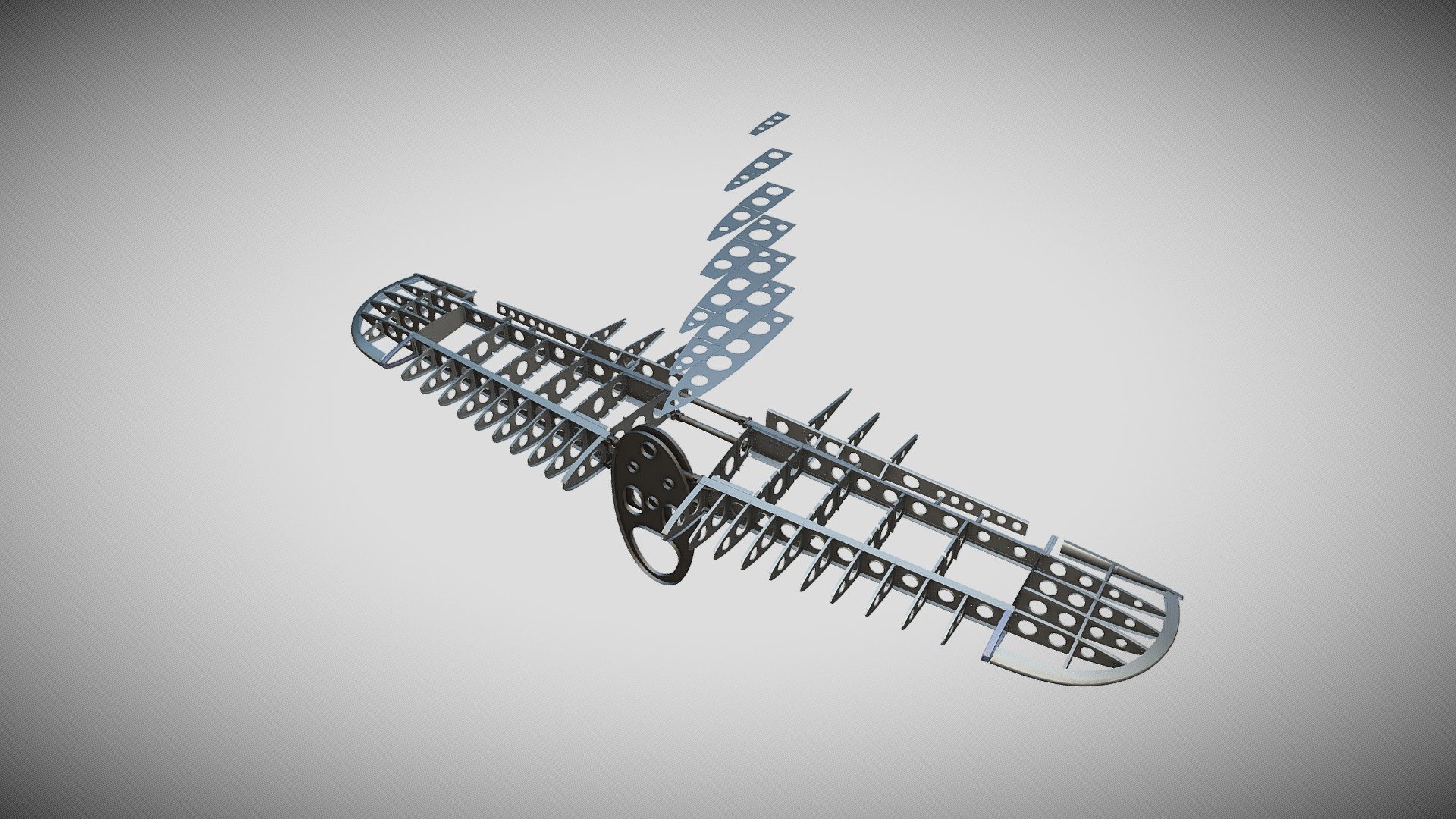 Structural Diagram Of Tail Section Of Lockheed Constellation