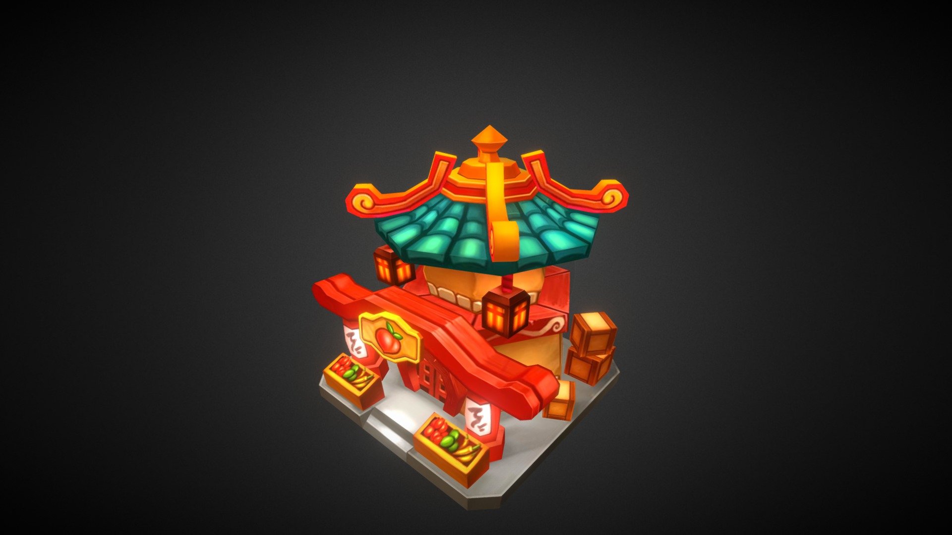 Market - 3D model by lemonblue [31426f3] - Sketchfab