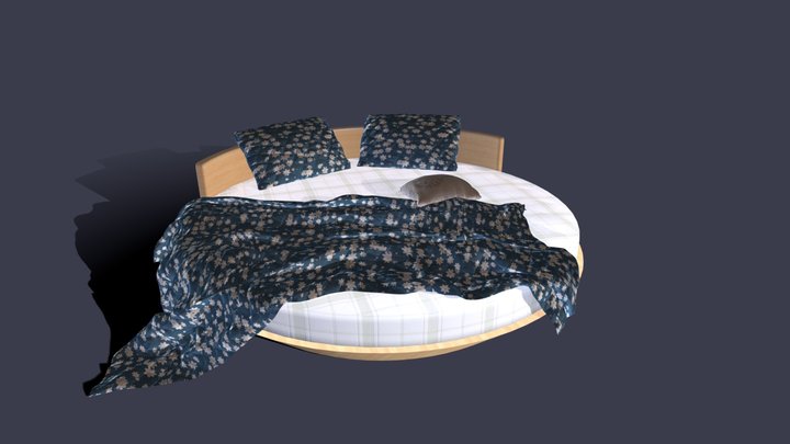 Queen-bed 3D models - Sketchfab