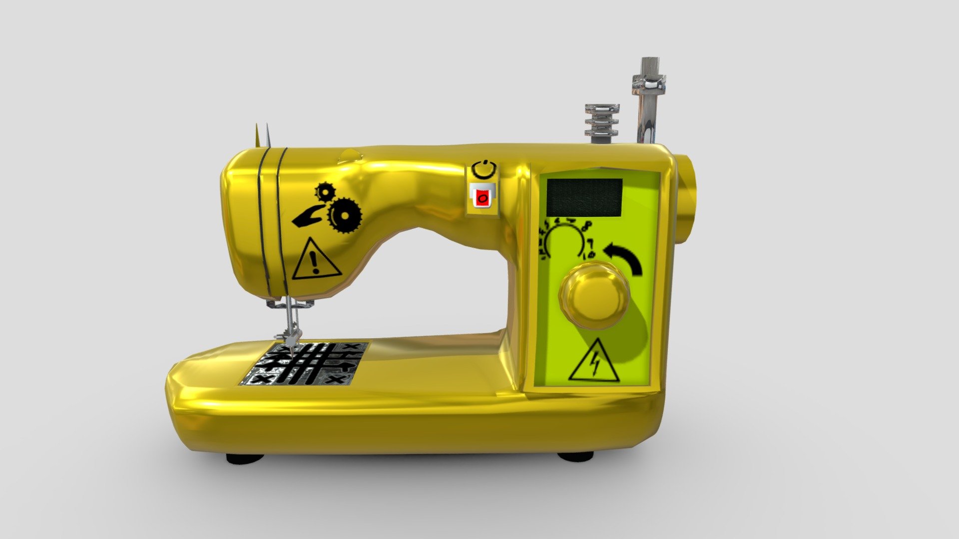 Sewing Machine Golden Power-Up - 3D model by s4101141 [314700a] - Sketchfab