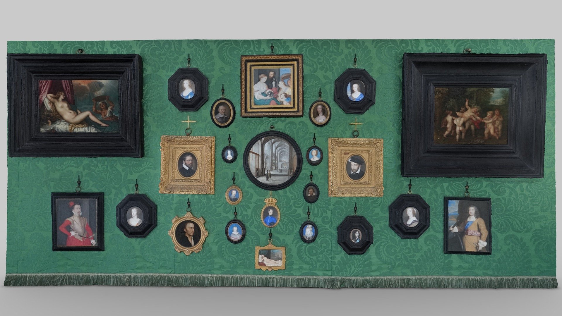 Ham House Green Closet Painting Collection 1 - 3D model by National ...