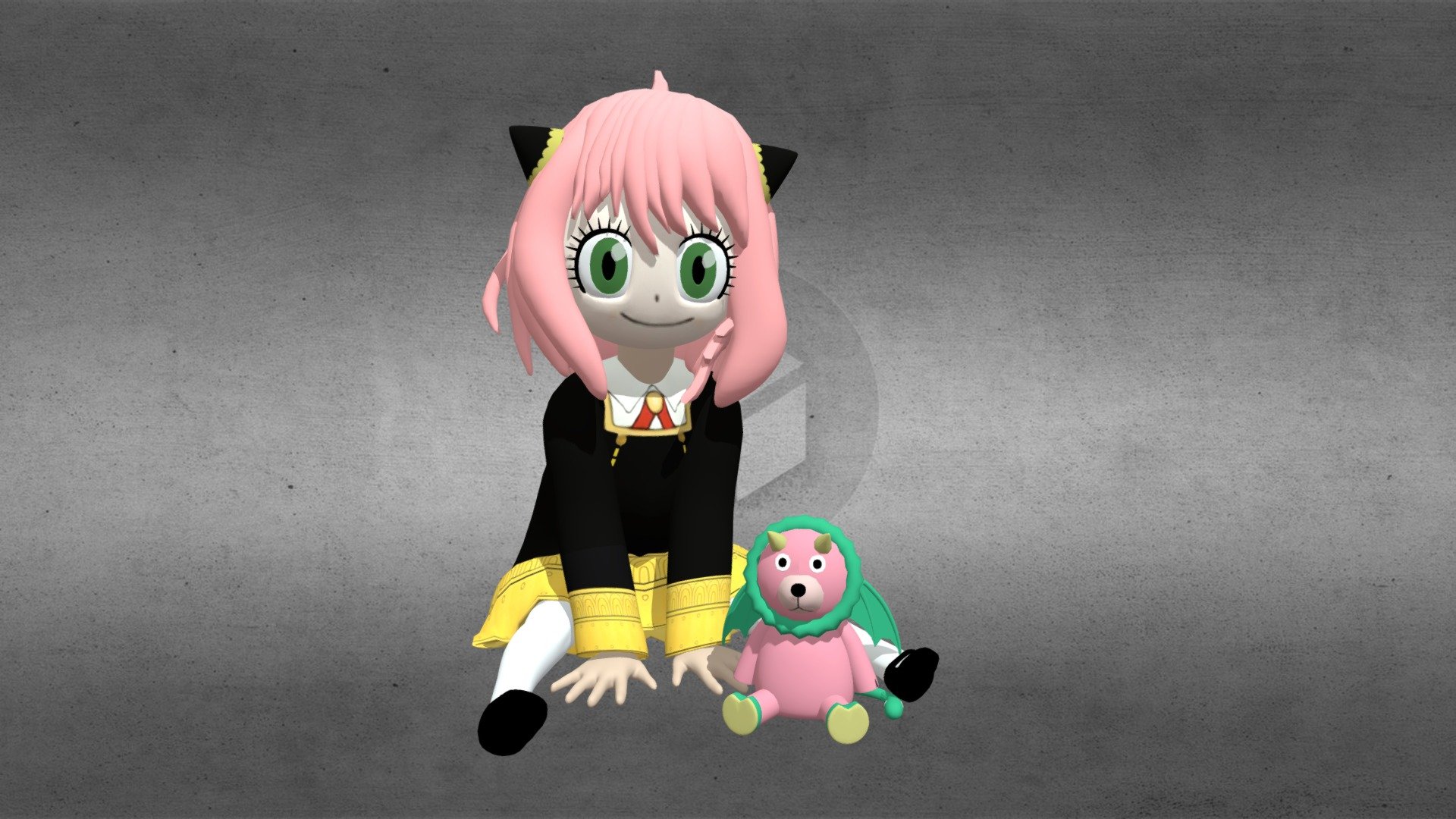 Anya Forger 3D - 3D model by Daniel_Parra (@parraulloa_dk) [314e4e3 ...