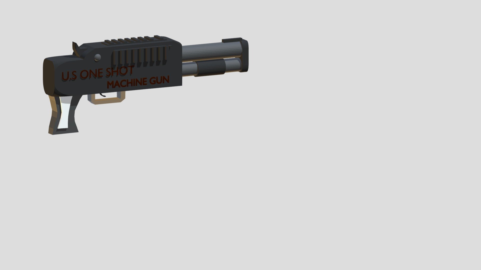 GUN 3D MODEL - 3D model by naleem32 [314e60a] - Sketchfab