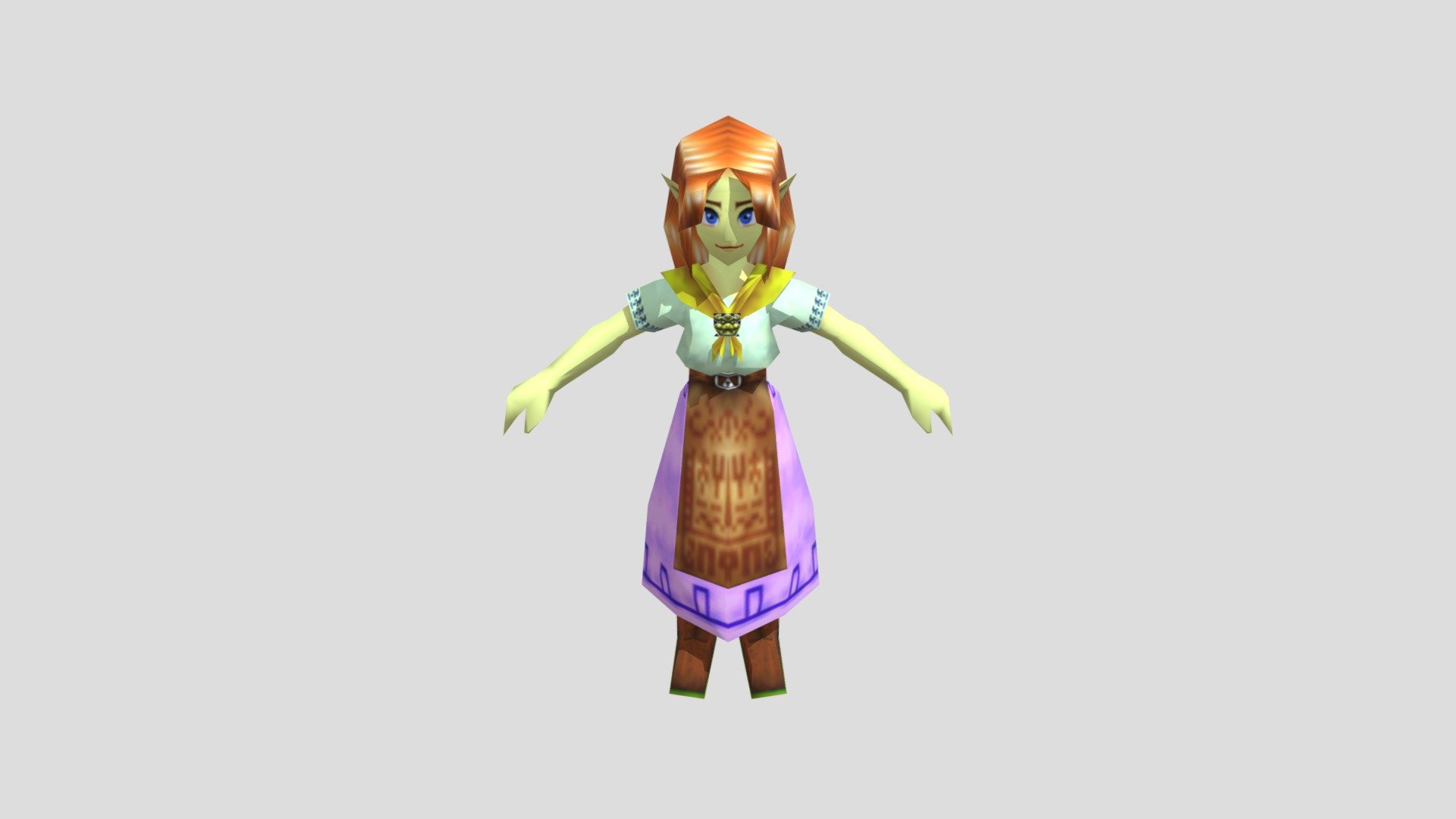 Nintendo 64 - The Legend Of Zelda - Malon Adult - Download Free 3D ...