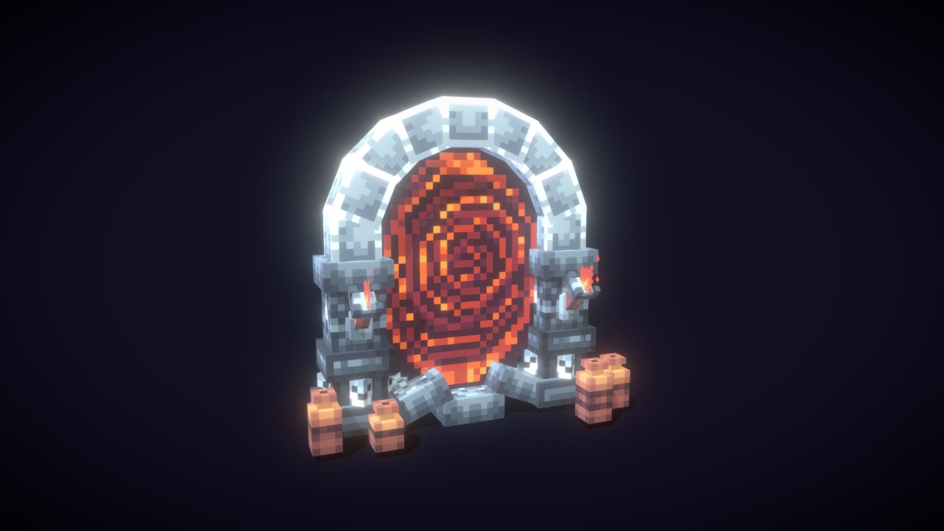 Dungeon Portal - 3D model by 3B STUDIO (@3BStudioMC) [31524fe] - Sketchfab