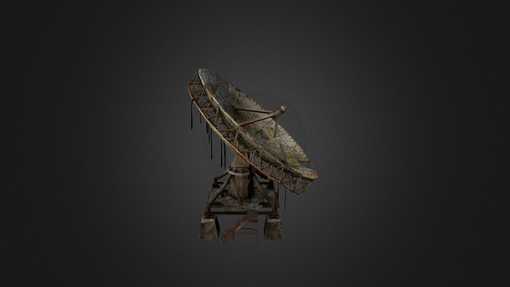 Radar Dish - 3D model by mrpetercharman [3152b13] - Sketchfab