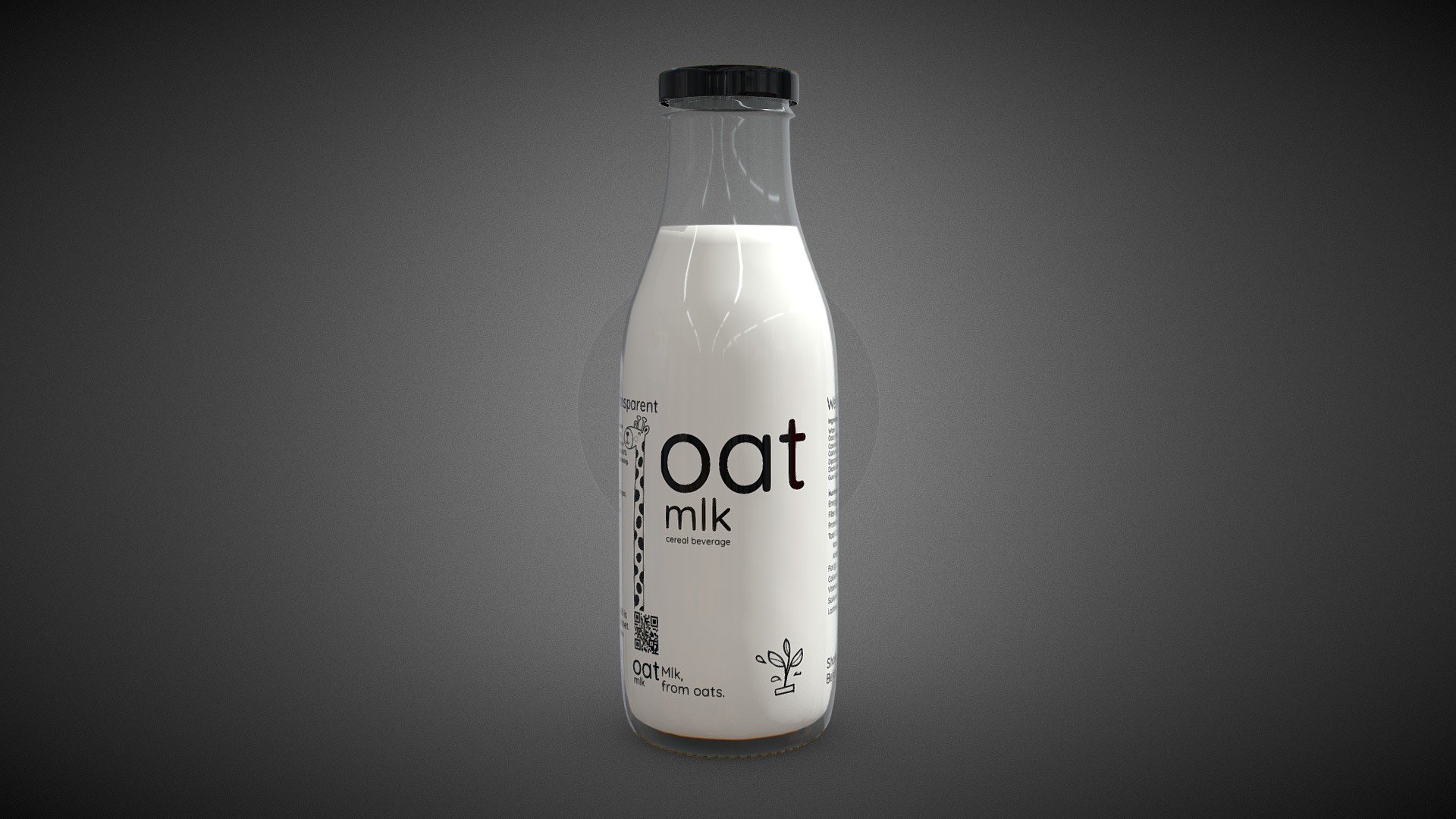 Oat Mlk 500 - 3D model by nileshshahu35 [31533dc] - Sketchfab