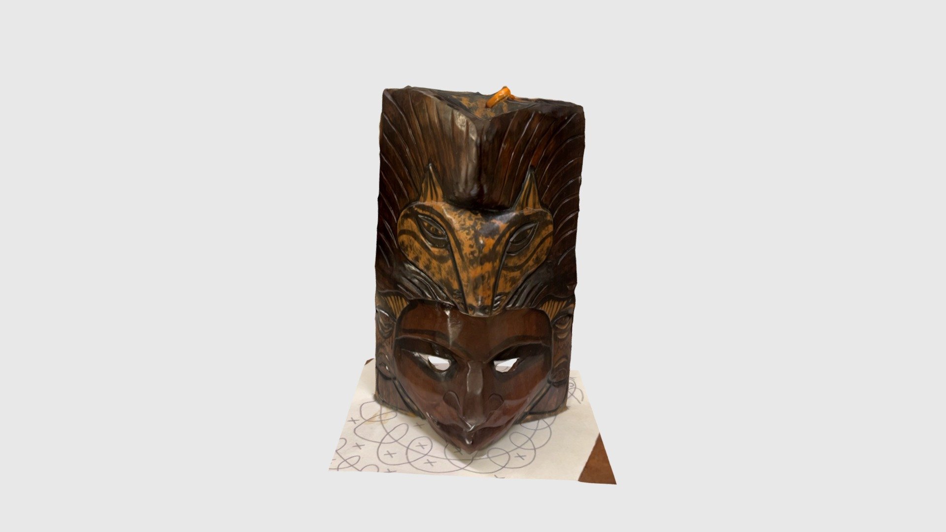 Derouen, Wooden Mask - Download Free 3D model by Hannah Derouen ...