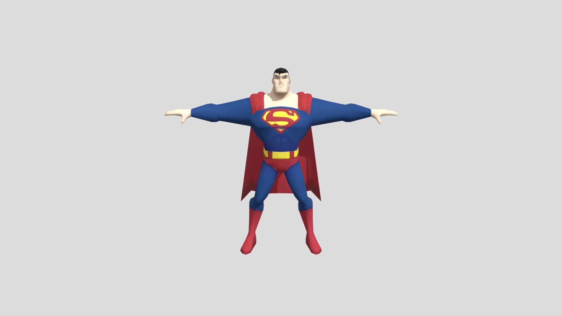 Superman (Justice League Unlimited) - Download Free 3D model by linkuei ...