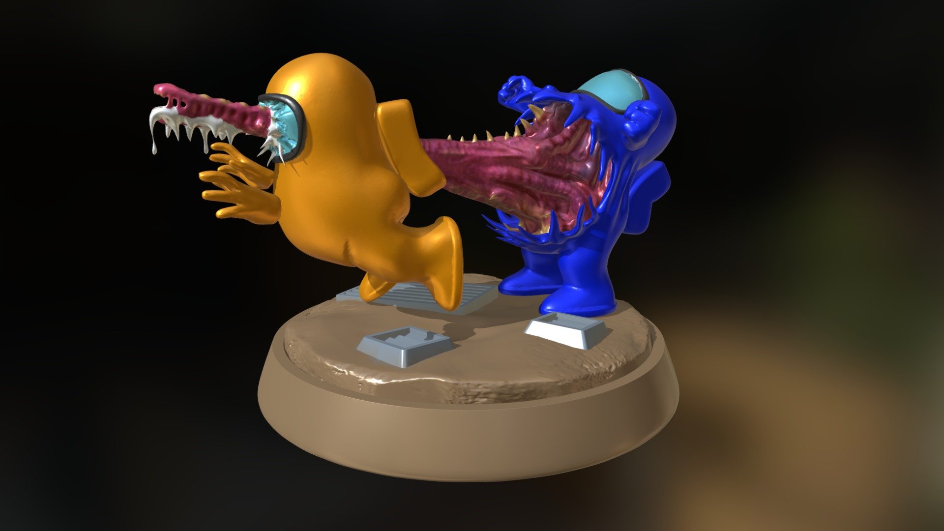 AmongUs Killer - Download Free 3D model by Messias_Scrap [3159d71 ...