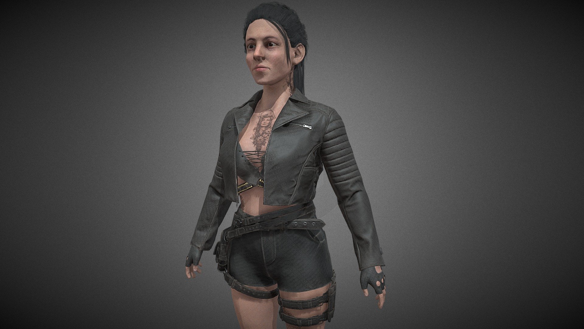 Biker Girl Character - Buy Royalty Free 3D model by CG StudioX (@CG ...