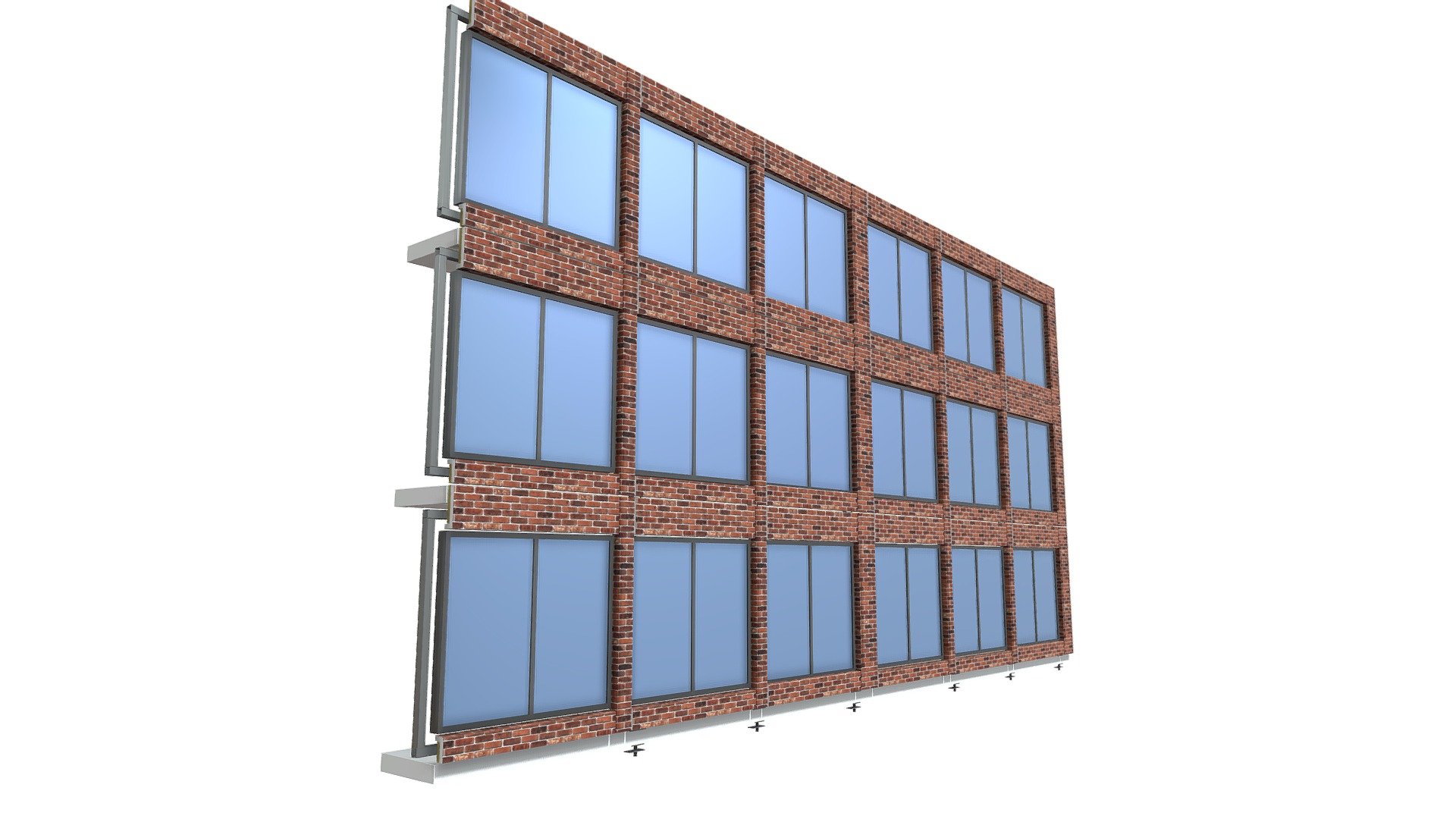 INF 75 Return Panel Brick Facade - 3D model by CLARK PACIFIC ...