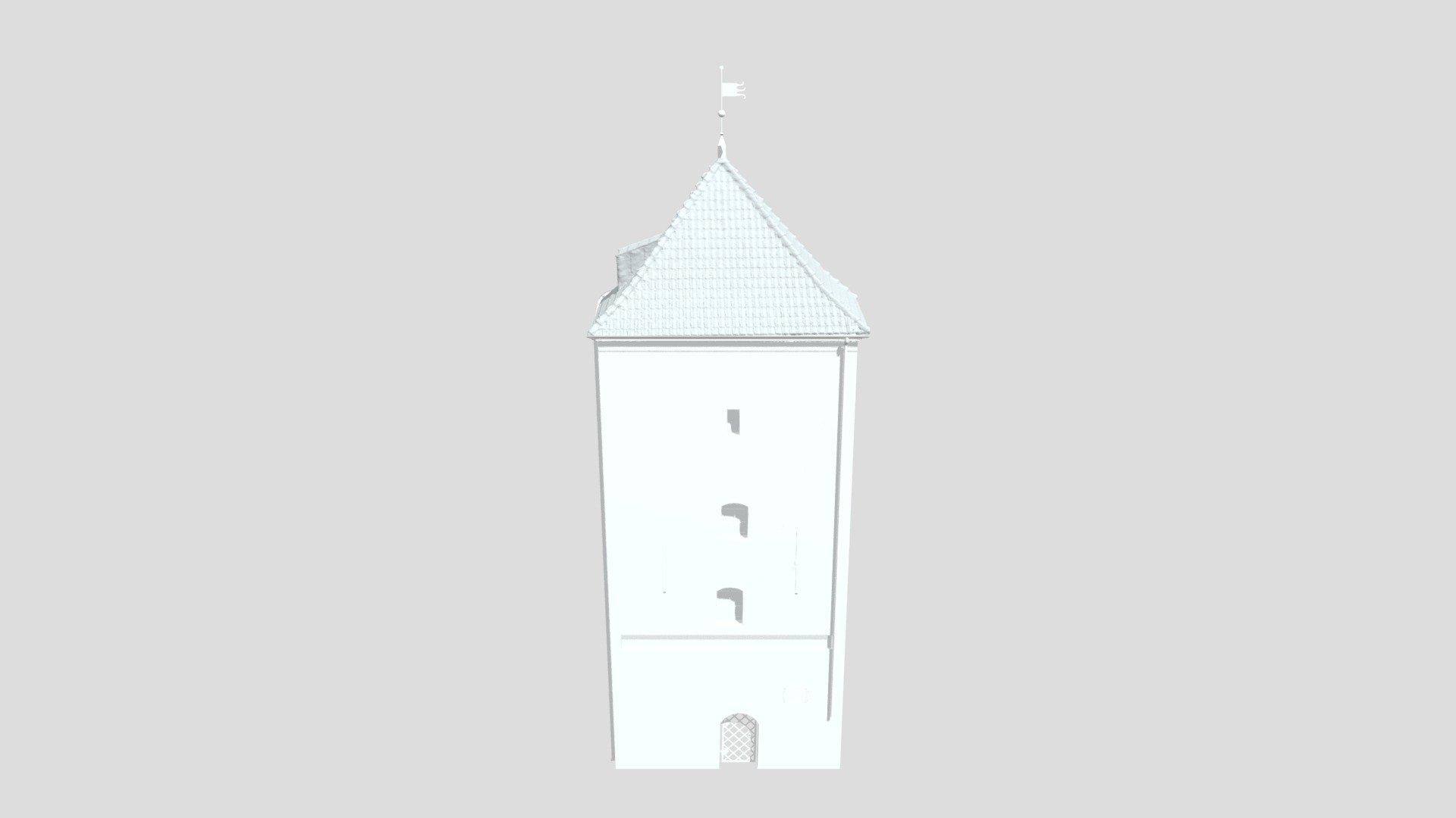 3dwhitetower - 3D model by chiaravis (@chiarinavis) [315c26e] - Sketchfab