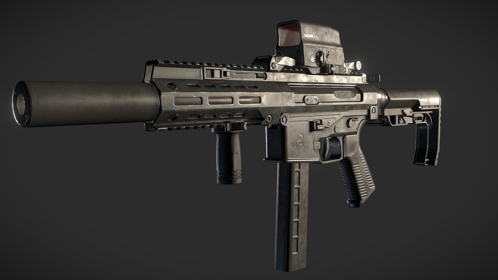 B&T SPC9 - 3D model by Aleksei Guljajev (@AlekseiGuljajev) [315d18b ...