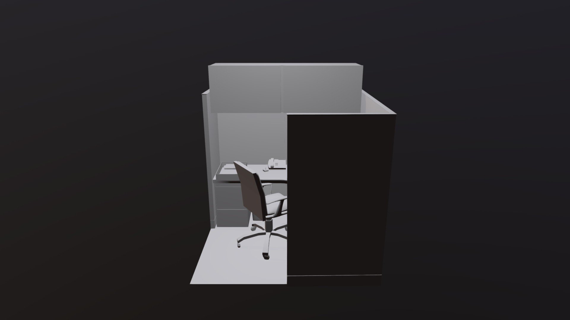 Cubicle - 3D model by MaddieZu (@maddiezufelt) [315e281] - Sketchfab