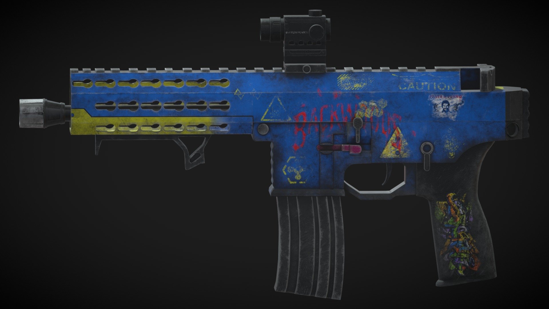 Arma_cyberpunk - 3D model by DaniUbeda [315f9b6] - Sketchfab