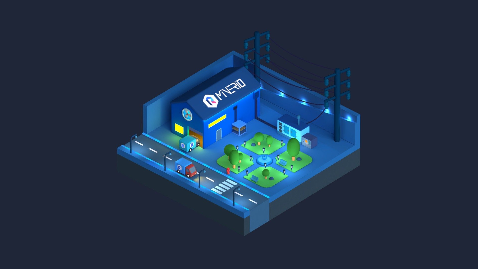 Minerio Blue Land (Standard) - 3D model by Minerio (@minerio_game ...