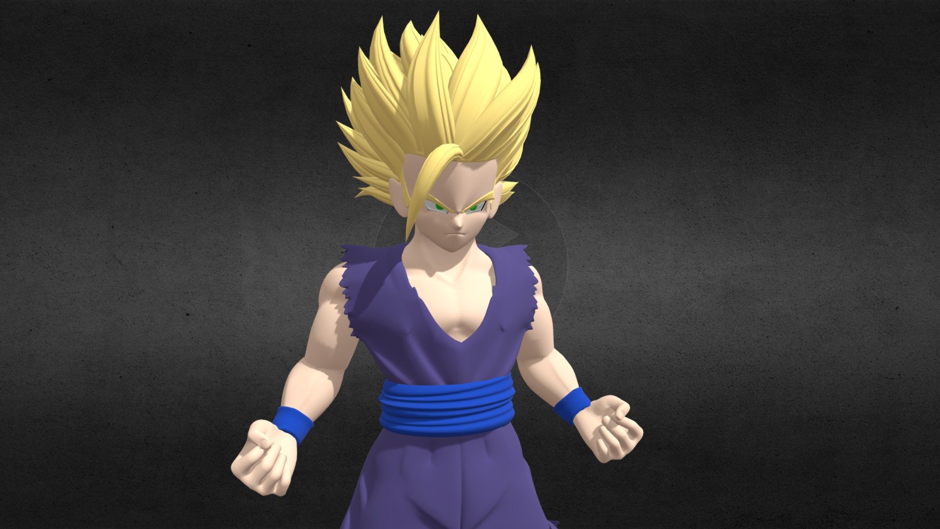 Son Gohan Super Saiyan 2 - Dragonball Z - 3D model by Summerforce ...