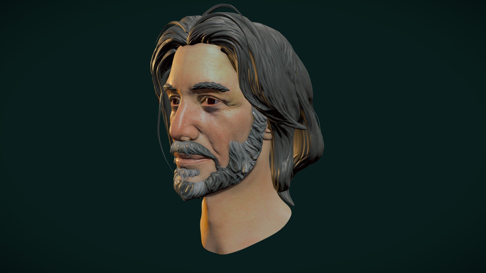 Keanu Reeves - 3D model by Alex Sterneckert (@asternec) [3161b13 ...