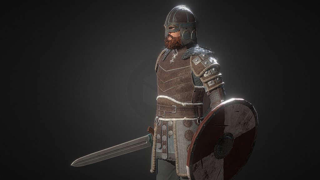 Warrior - 3D model by Dor (@dorogansergiy) [31625a0] - Sketchfab