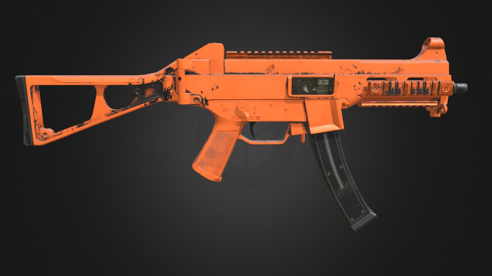 Rugged (Orange) - UMP45 | PUBG - 3D model by pubgitems.info (@pubgitems ...
