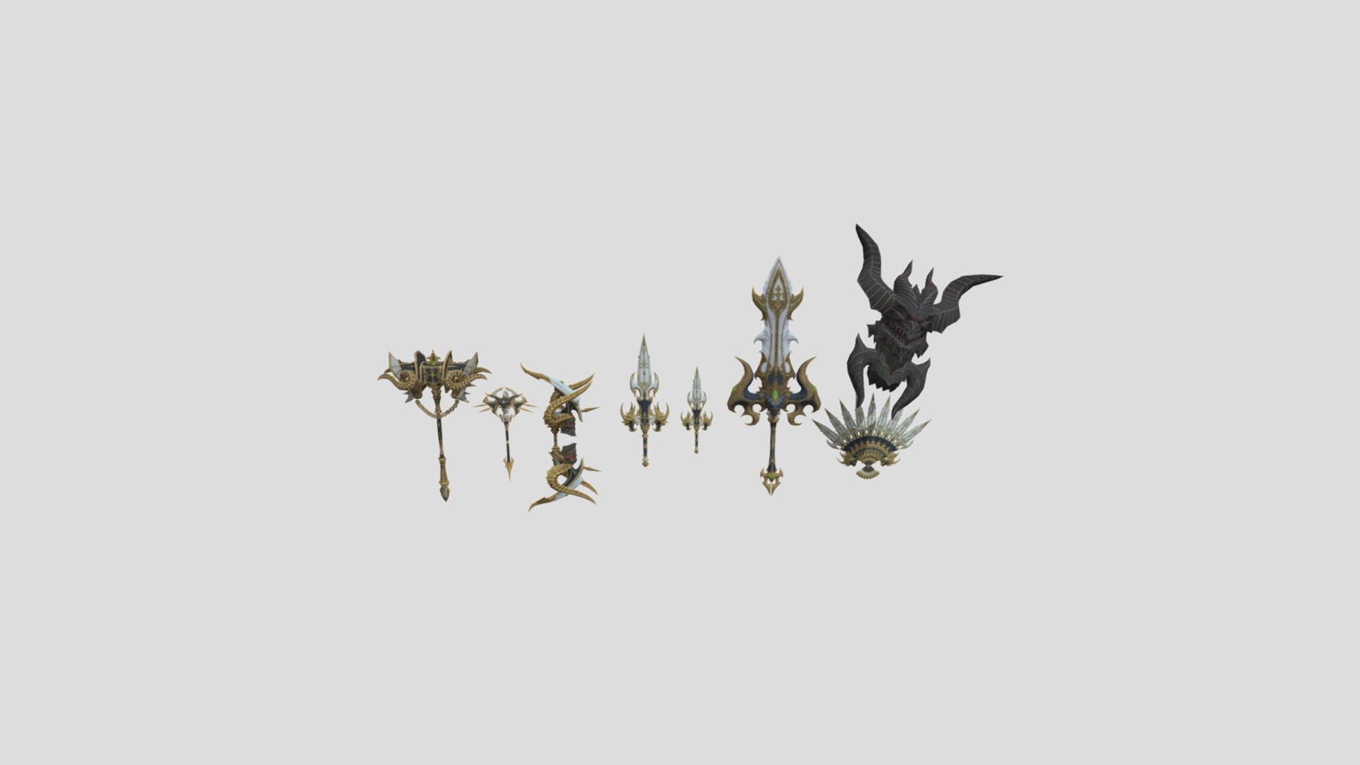 Skeleton Hunter Weapon Set - 3D model by OB WORK (@onrblcofficial ...