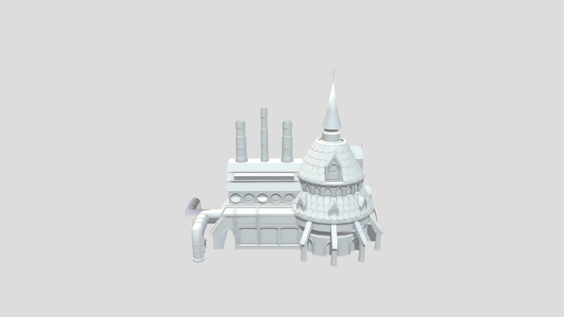 Gothic factory - Download Free 3D model by Enzowitt [3166e3c] - Sketchfab