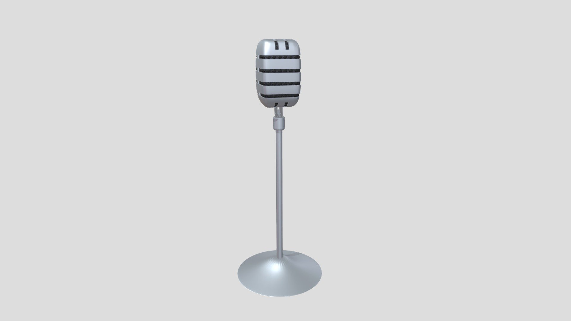 Retro Microphone - Download Free 3D model by 321Blender [316b411 ...
