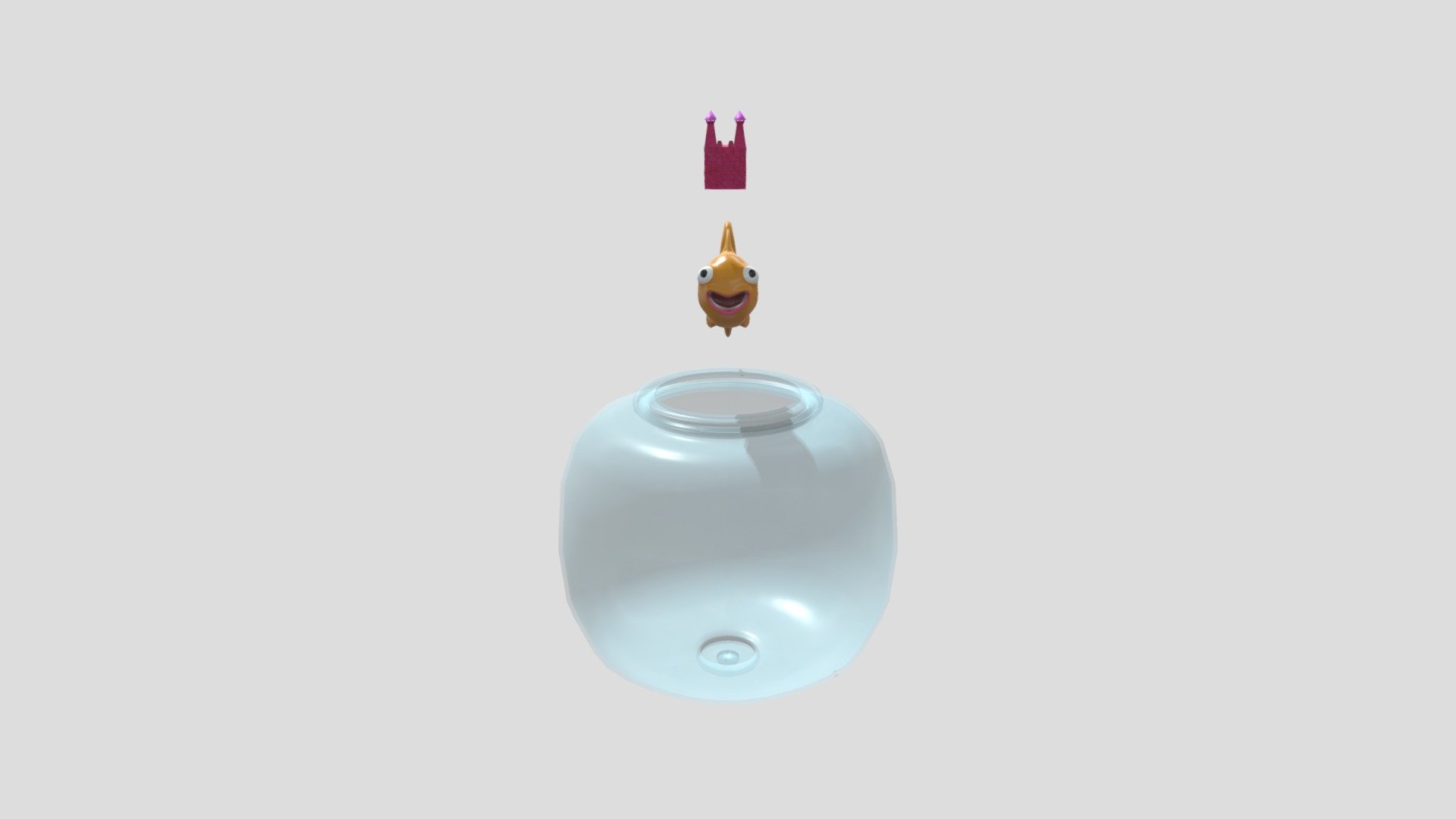 Goldfish, Fish Bowl and Toy Castle Models - 3D model by AaronDStudent ...
