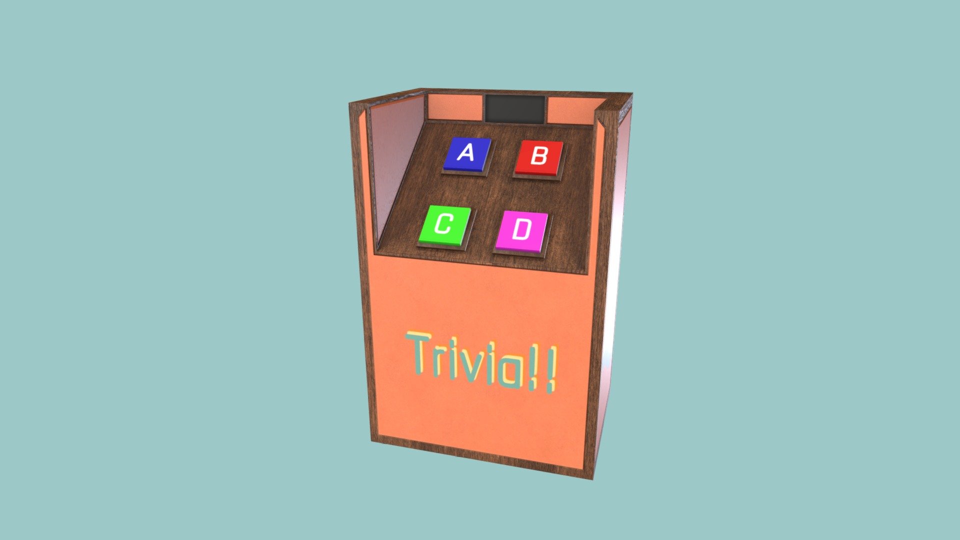 Trivia Podium - Download Free 3D model by crittaa [316c947] - Sketchfab
