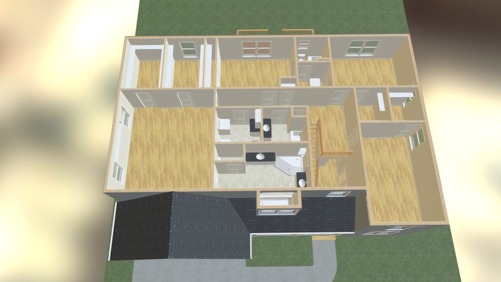 Weston new house 2nd floor dollhouse - 3D model by Design Build ...