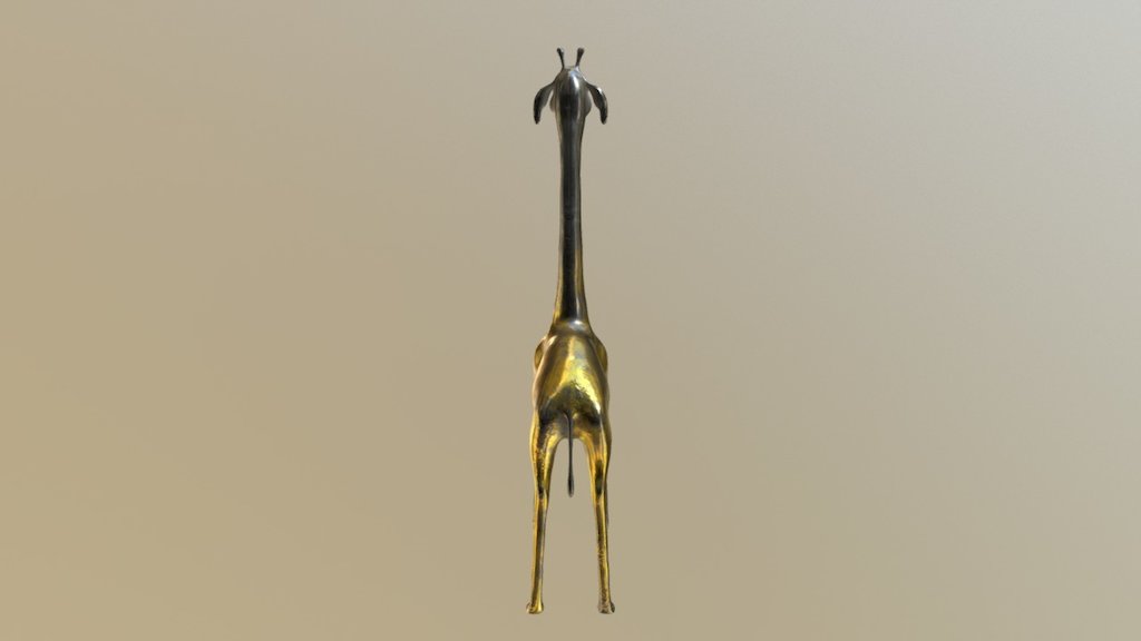 golden giraffe - 3D model by huev [317a84b] - Sketchfab