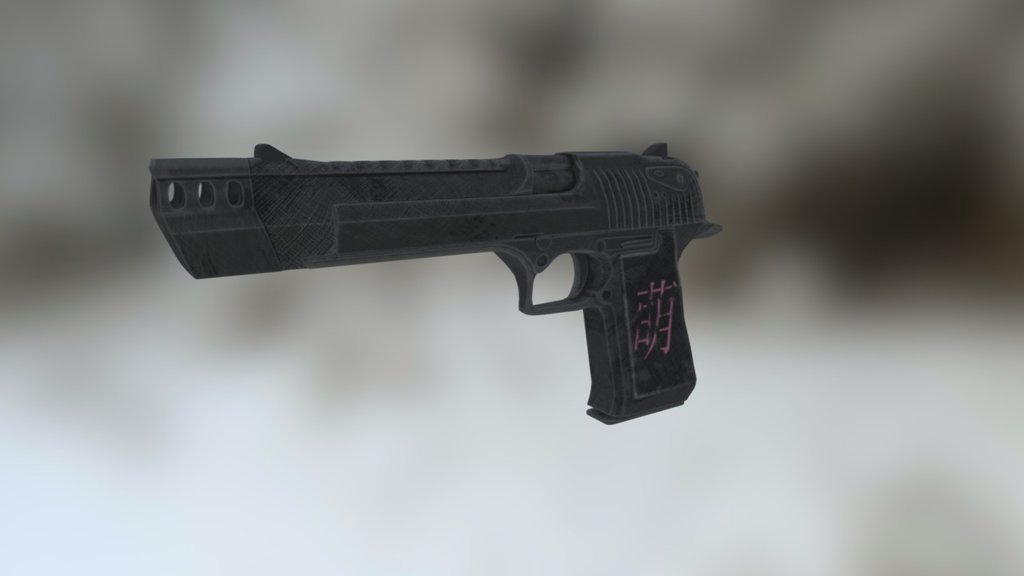 Desert Eagle Gun - 3D model by Momoyo [317ab69] - Sketchfab