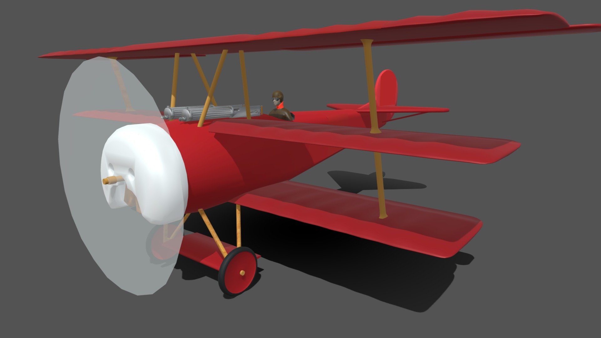 Fokker DR2 Red Baron - Buy Royalty Free 3D model by 3DDomino [317bfc5 ...